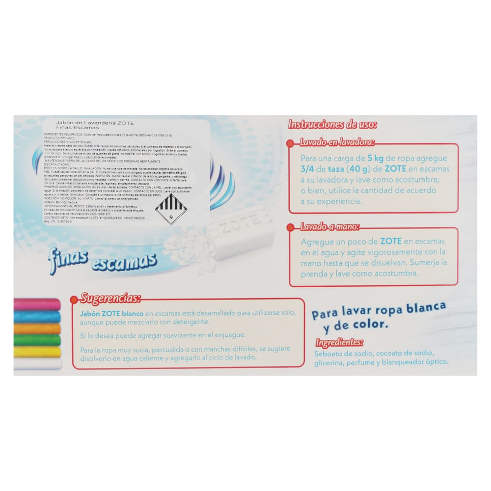 Comprar Jabon Zote Bco Finas Escamas 500 Gr | Walmart Costa Rica ...