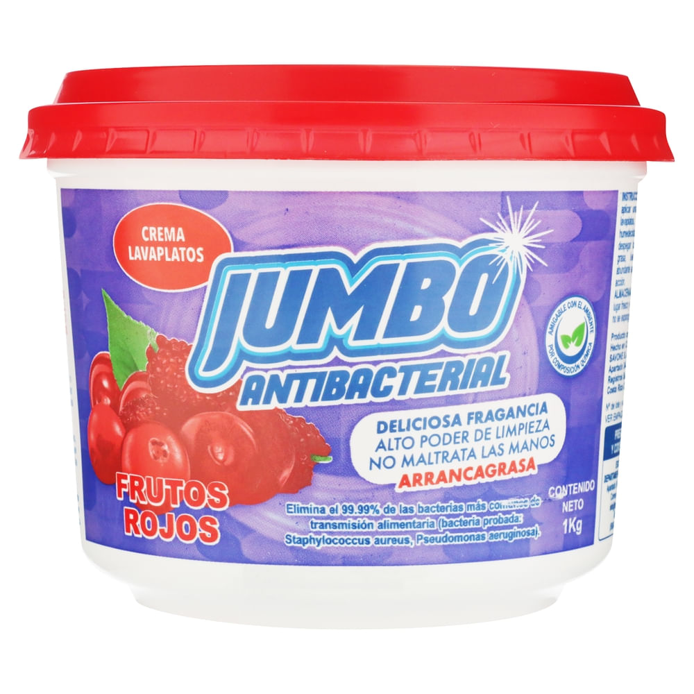 Comprar Crema Lavaplatos Jumbo Frut Rojo 1000gr | Walmart Costa Rica ...