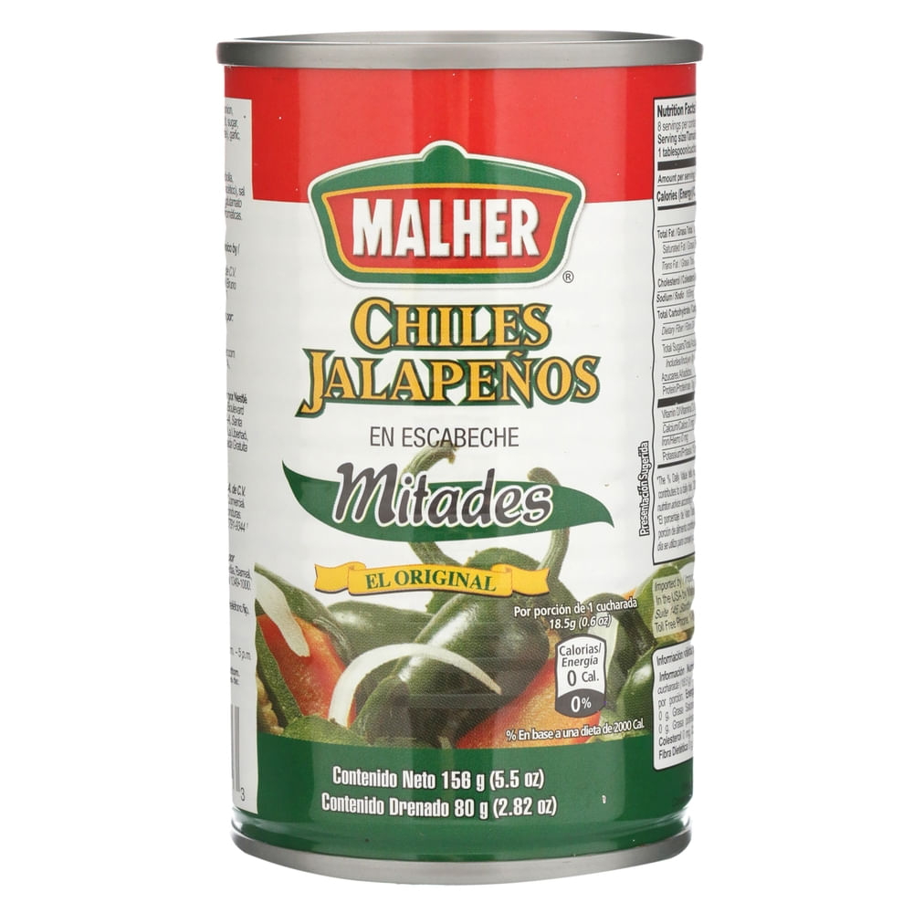 Comprar Chile Malher En Mitades -156gr | Walmart Costa Rica - Walmart ...