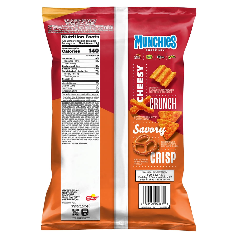 Comprar Boquitas Munchies Frito Lay snack mix cheese fix - 262.2 g ...