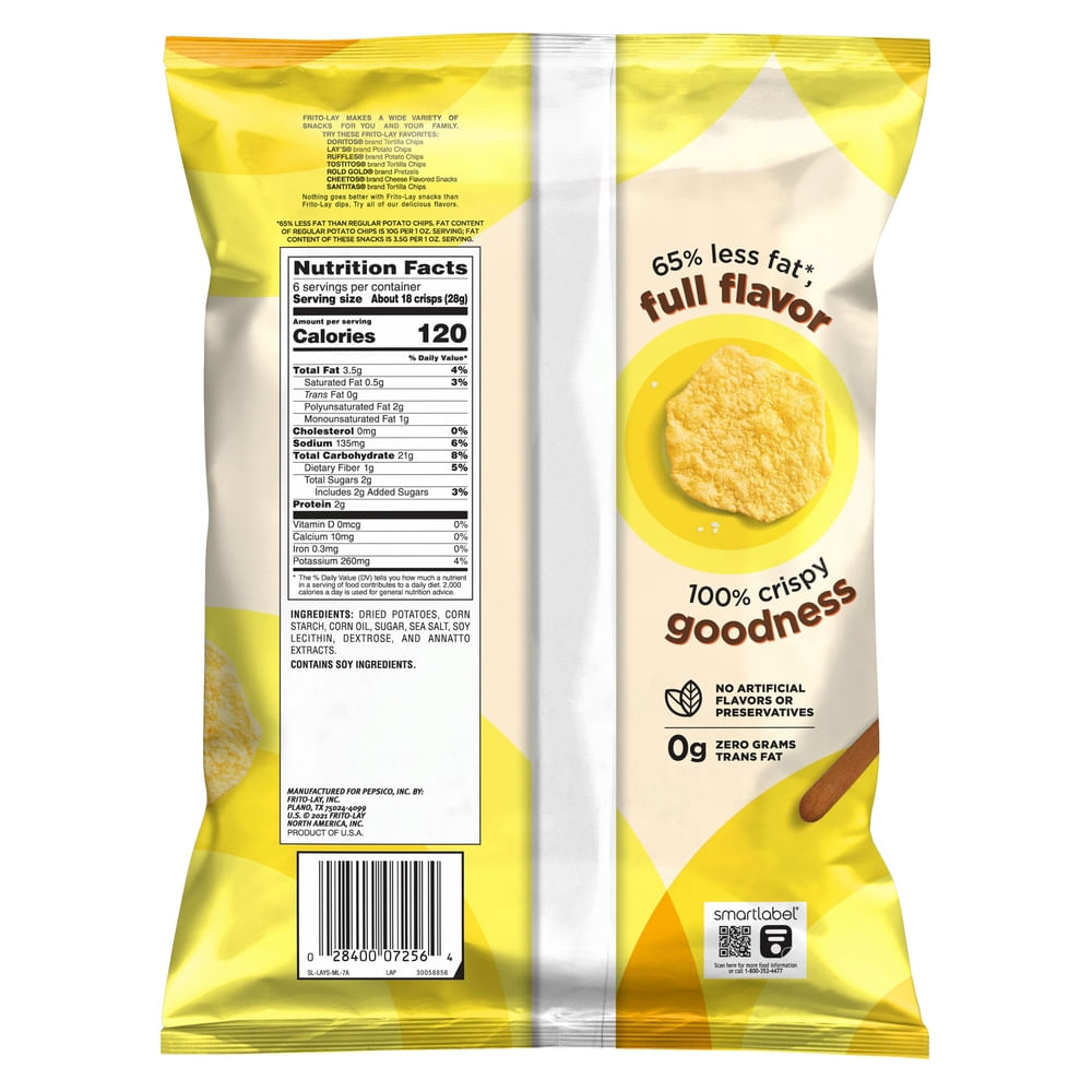 Comprar Papa Lay's baked regular con menos grasa - 170 g | Walmart ...