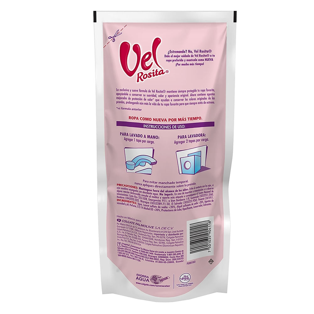 Comprar Detergente Líquido Vel Rosita Delicada Doypack - 500ml ...