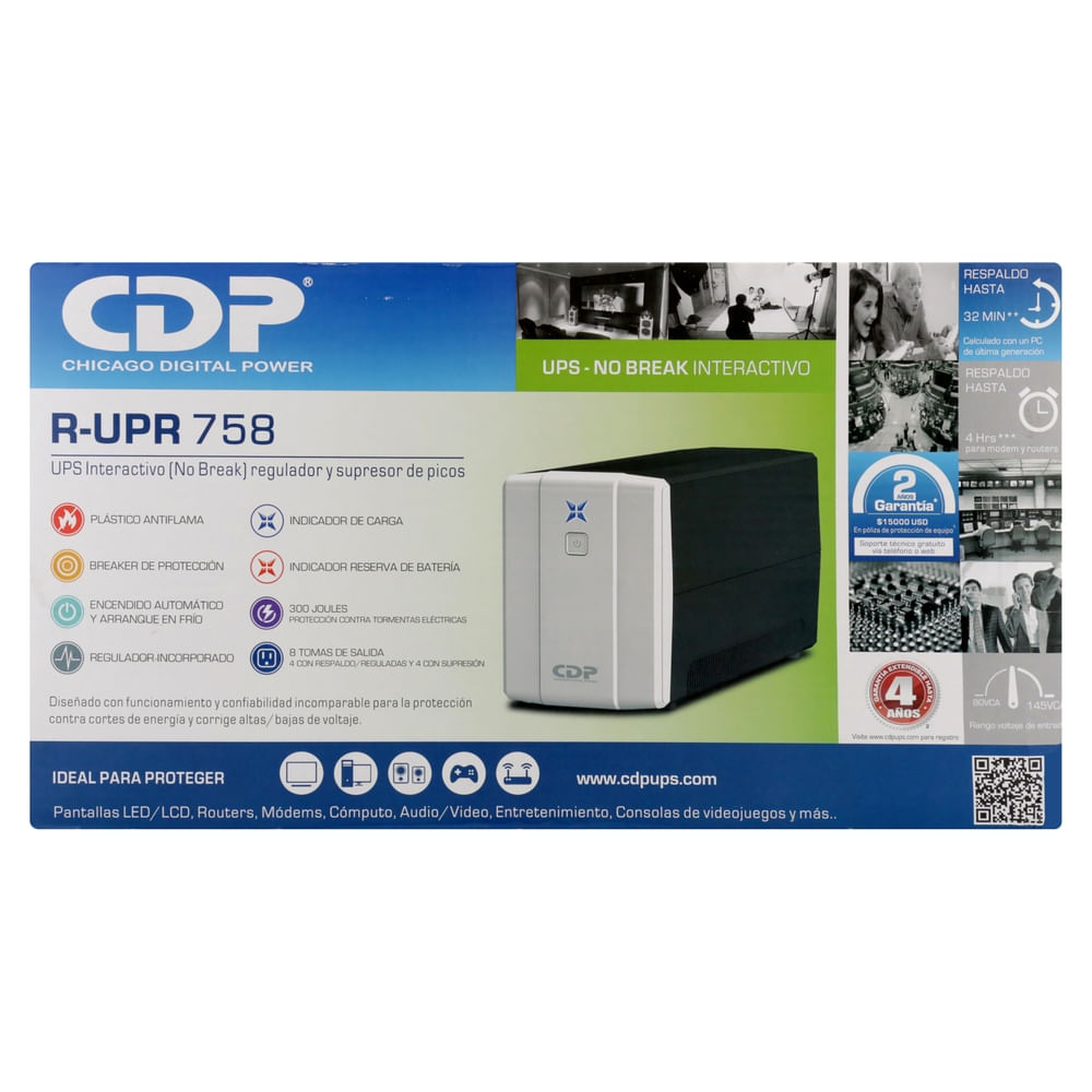 Comprar UPS CDP 350Watt 750Va 6 Salidas | Walmart Costa Rica - Walmart ...