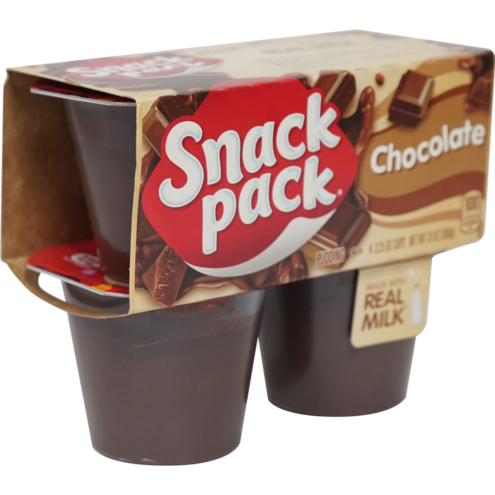 Comprar Pudding de chocolate Snack Pack sin preservantes 4 pack - 368 g ...