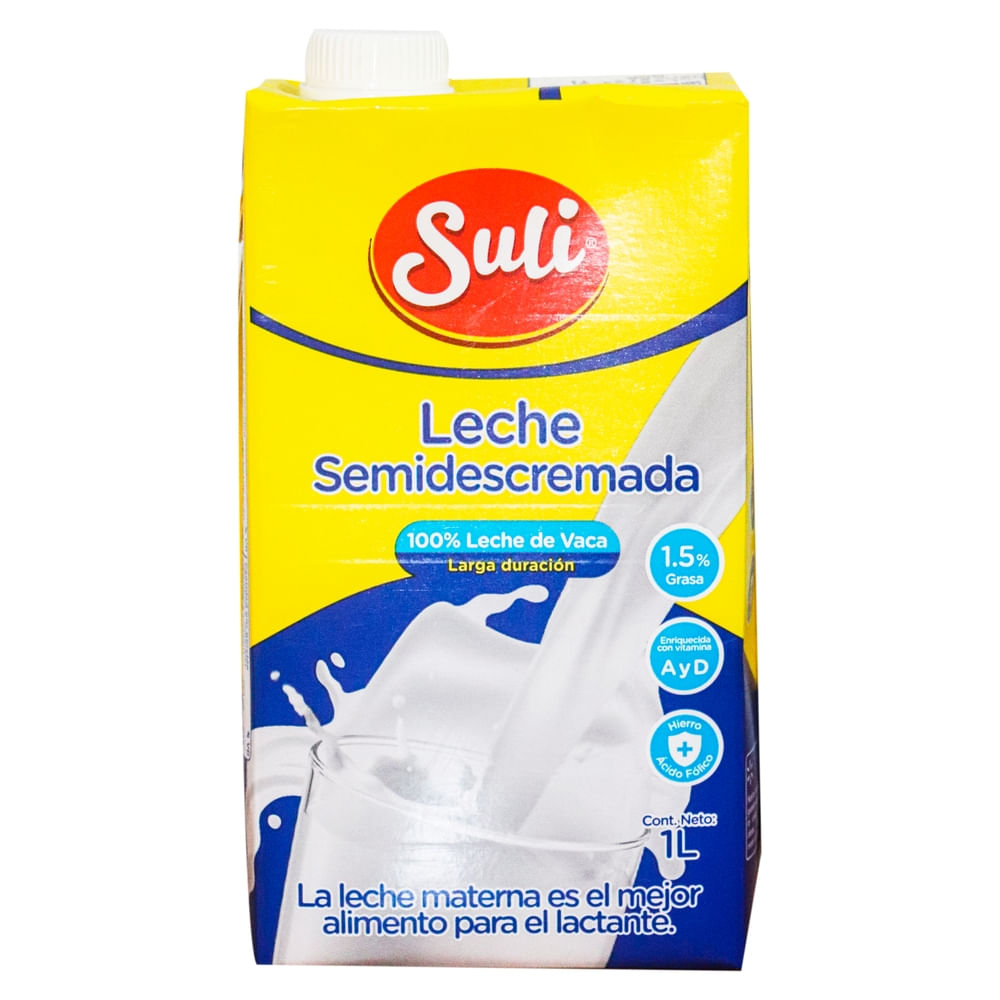Leche Suli Semidescremada 1.5% Grasa - 1 L - Maxipalí | Costa Rica