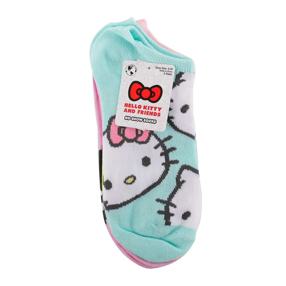 Calceta 3Pk Hello Kitty No Show - Walmart | Costa Rica