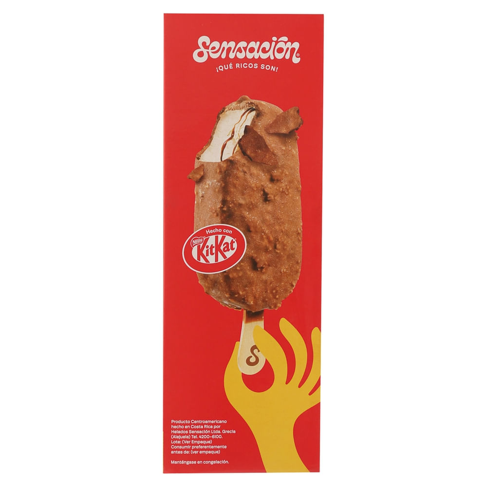 Comprar Paleta kit kat con cobertura de chocolate y relleno vainilla 5 ...