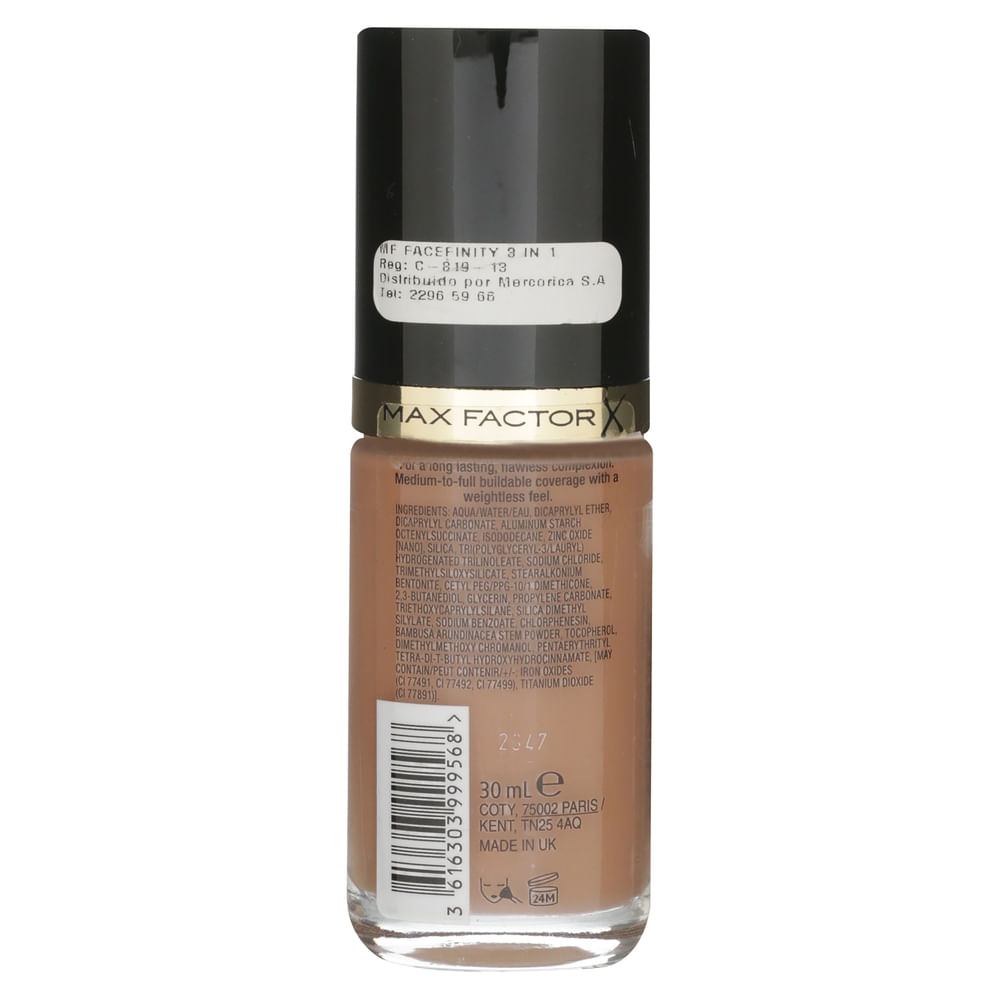 Comprar Base Max Factor facefinity 3 in 1 tono c85 caramel - 30 ml | Walmart Costa Rica ...
