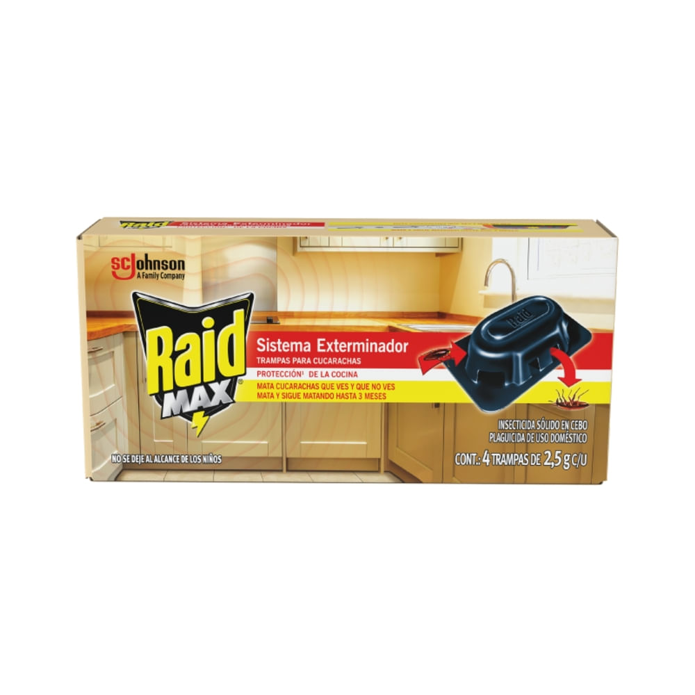 Comprar Insecticida Sistema Exterminador Raid Max Trampa para ...