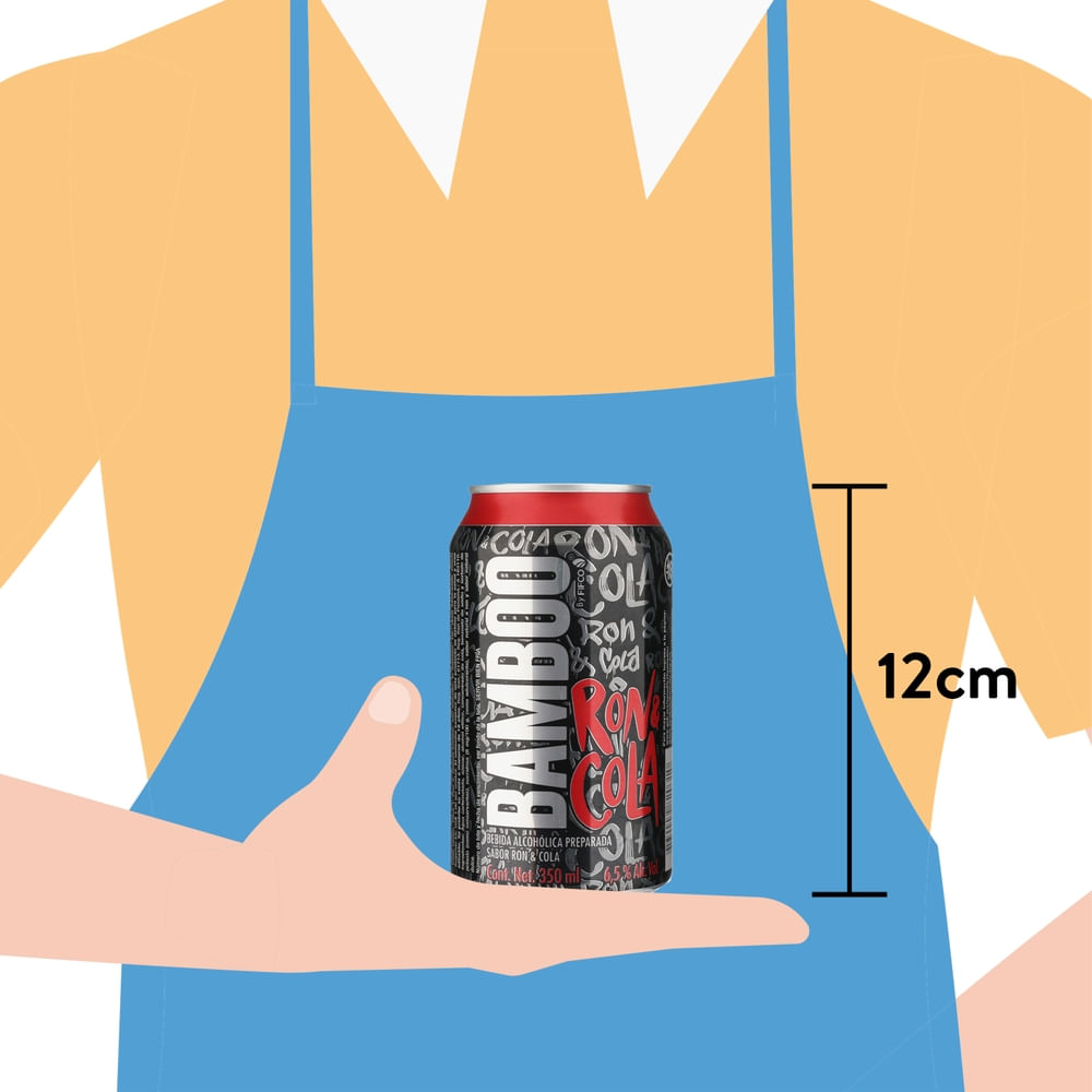 Comprar Bebida Alcohólica Saborizada Bamboo Ron Cola lata 350ml ...