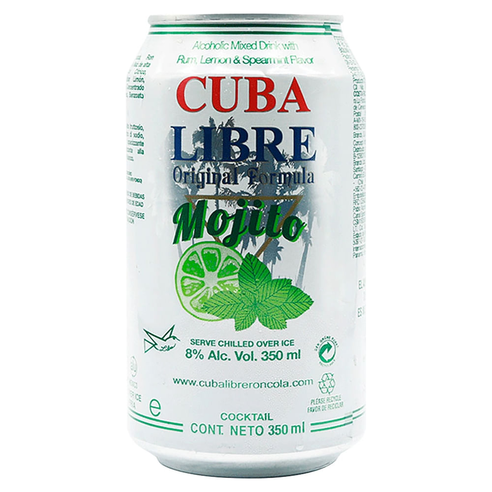 Comprar Bebida Cuba Libre Mojito Lata -350 ml | Walmart Costa Rica ...