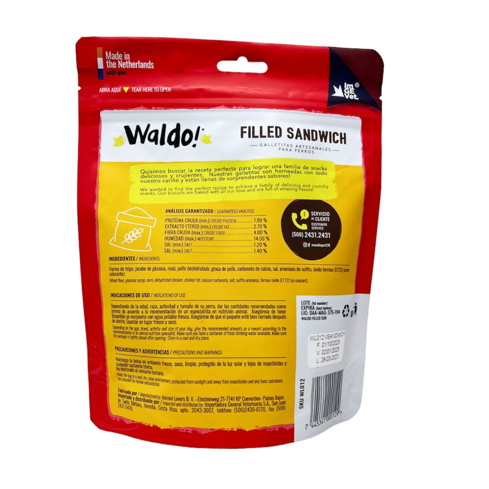 Filled Sandwich Waldo 220 Gr - Walmart | Costa Rica