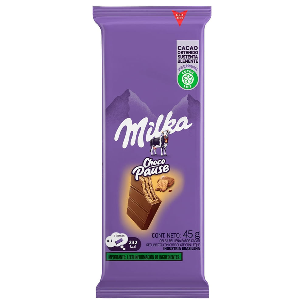 Comprar Chocolate Milka Choco Pause oblea bañada - 45 g | Walmart Costa ...