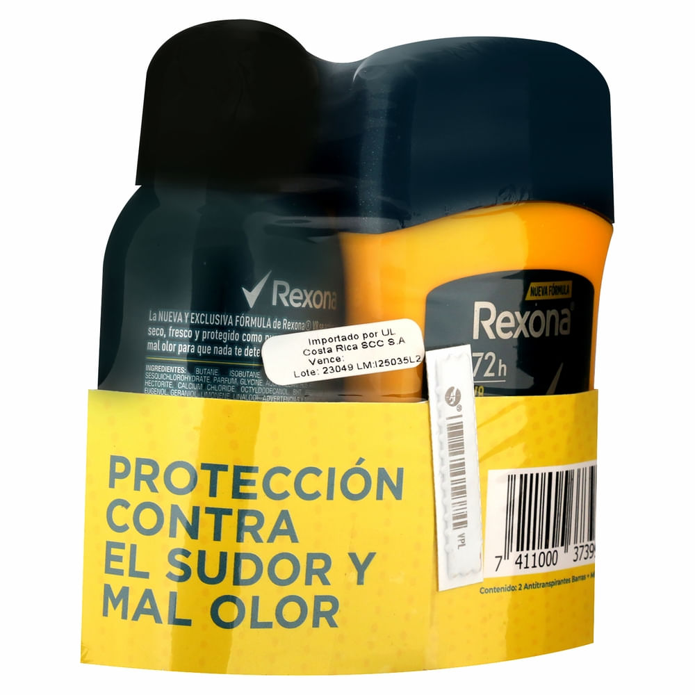 2pack Desod Rexona V8 Barra Mas Mini - Walmart | Costa Rica