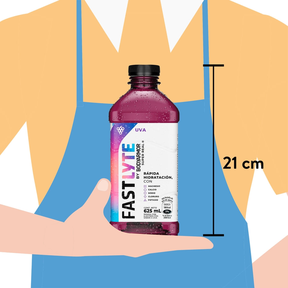 Bebida Fastlyte Uva 625 ml - Masxmenos | Compra en línea