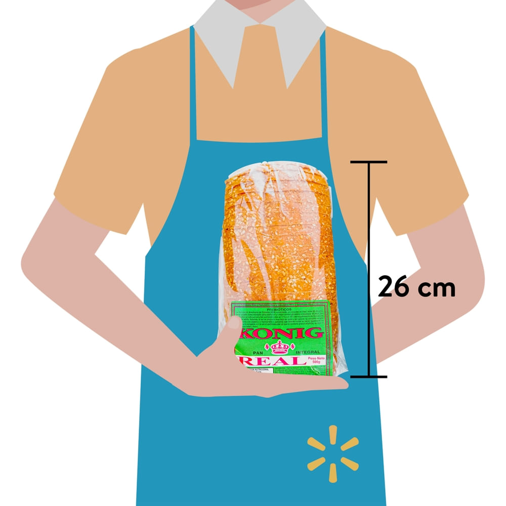 Comprar Pan Konig Integral Real Con Ajonjolí - 400 g | Walmart Costa ...