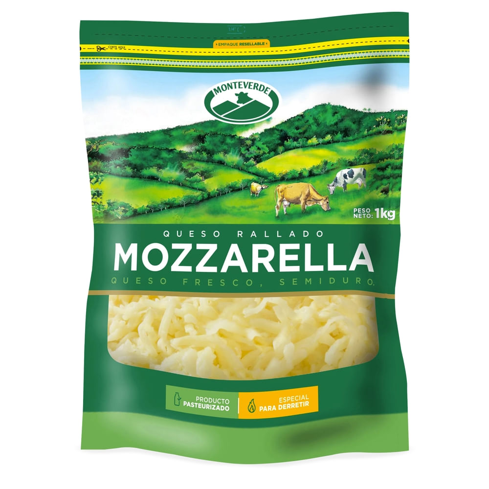 Comprar Queso Monteverde Mozzarella Rallado - 1000gr | Walmart Costa ...