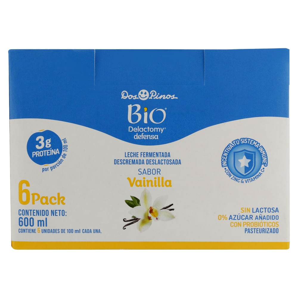 Comprar Yogurt líquido Dos Pinos bio delactomy sabor vainilla 6 Pack ...