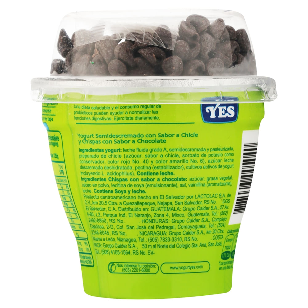 Comprar Yogurt Yes sabor chicle semidescremado - 125 g | Walmart Costa ...