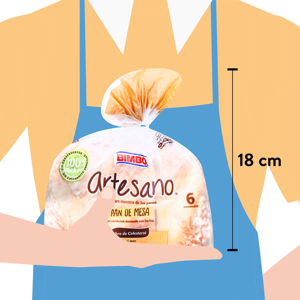 Comprar Pan Bimbo artesano libre de grasas 6 Uds - 390 g | Walmart ...