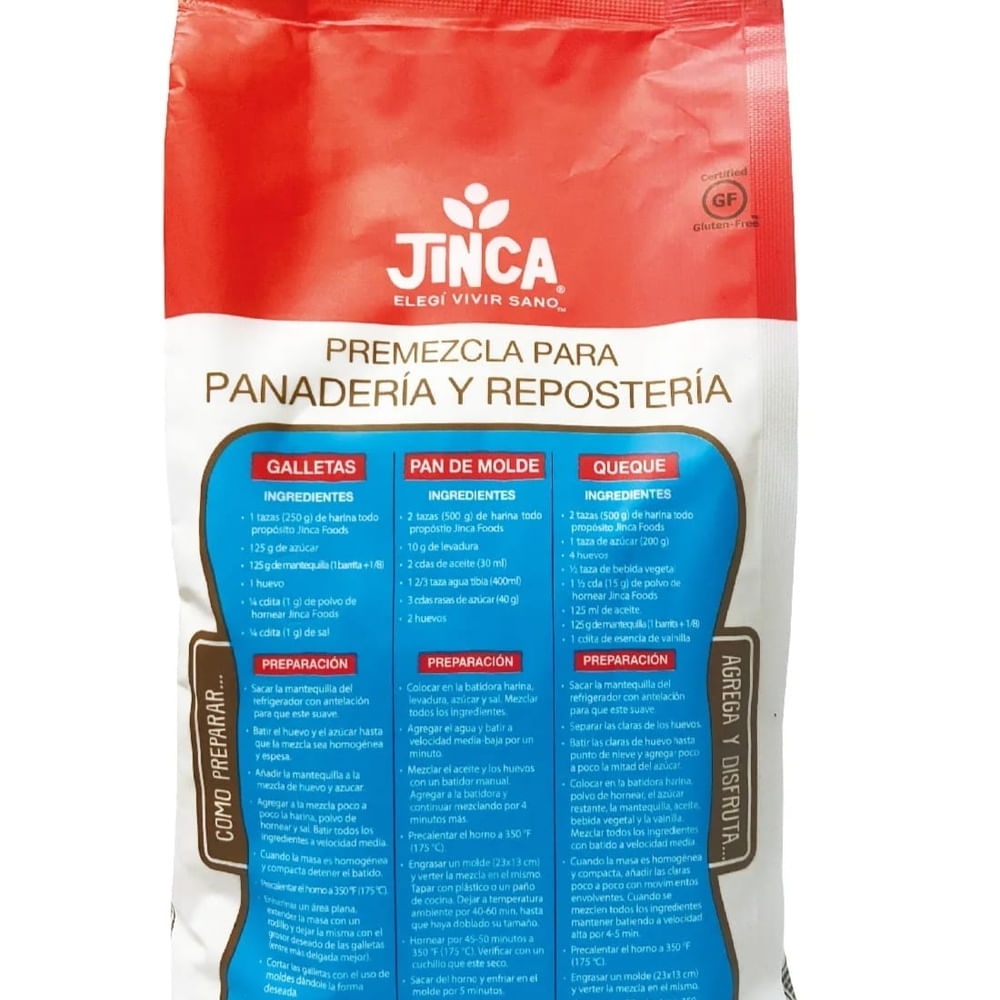 Comprar Premezcla Jinca Foods Para Panaderia Y repostería - 1000 g ...