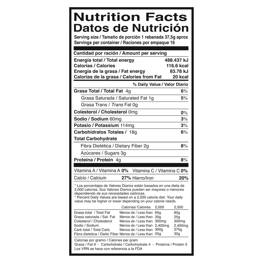 Comprar Pan integral Granix con linaza - 600 g | Walmart Costa Rica ...