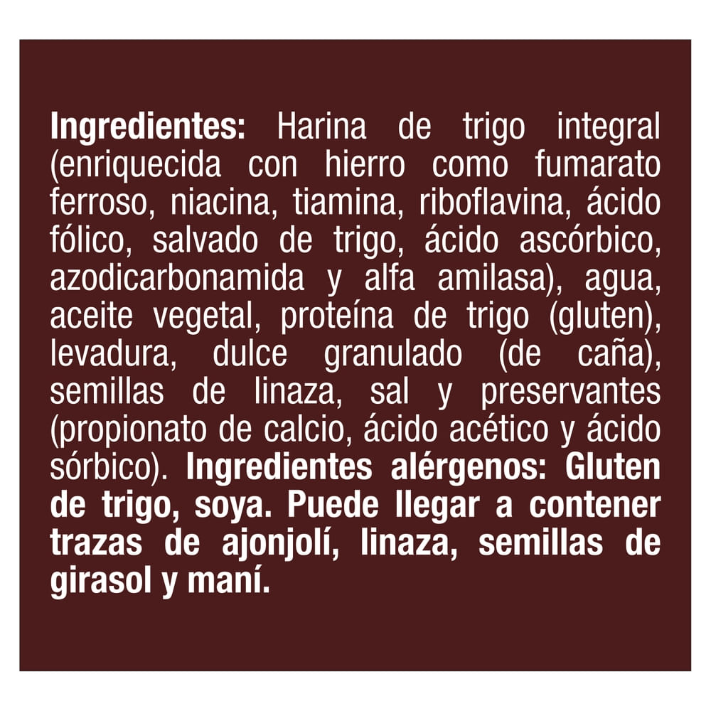 Comprar Pan integral Granix con linaza - 600 g | Walmart Costa Rica ...