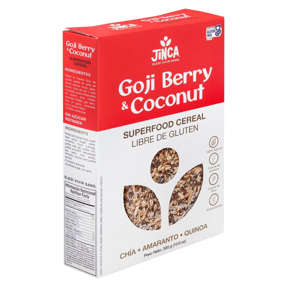 Comprar Jinca Foods Goji Berry Coconut - 300gr | Walmart Costa Rica ...