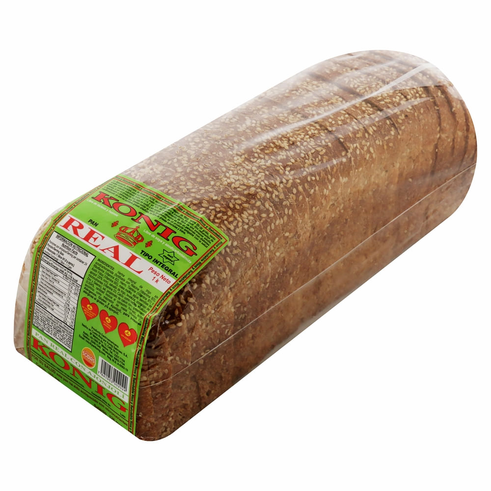 Comprar Pan Konig tipo integral con ajonjolí - 1000 g | Walmart Costa ...
