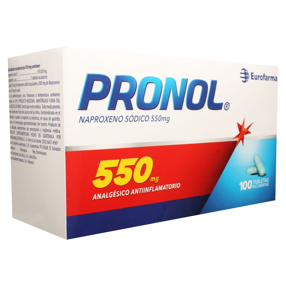 Pronol 550 Mg X 100 Tabletas - Walmart | Costa Rica