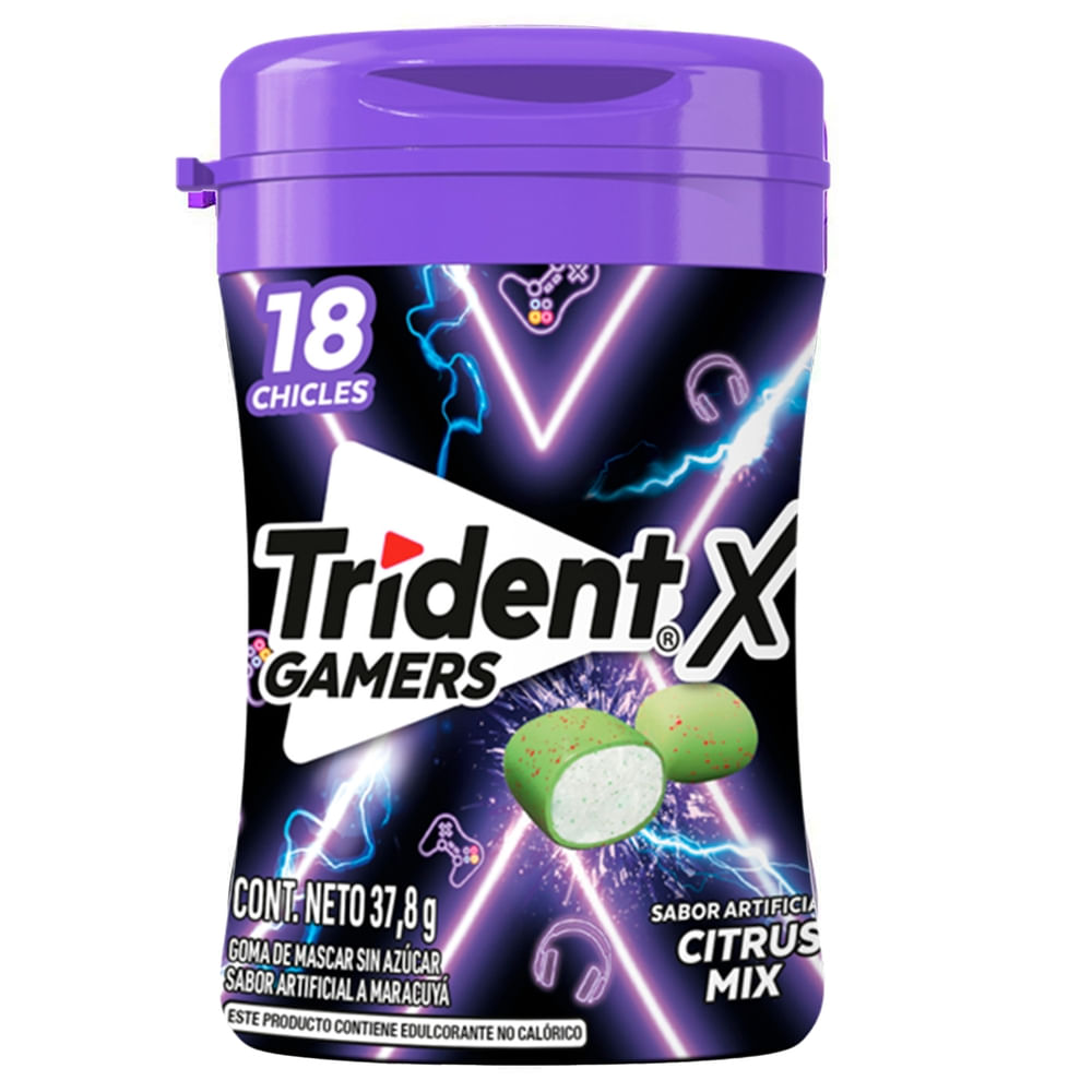 Comprar Chicle Trident Botella Sin Azúcar Sabor Citrus Mix 18 Uds - 37 ...