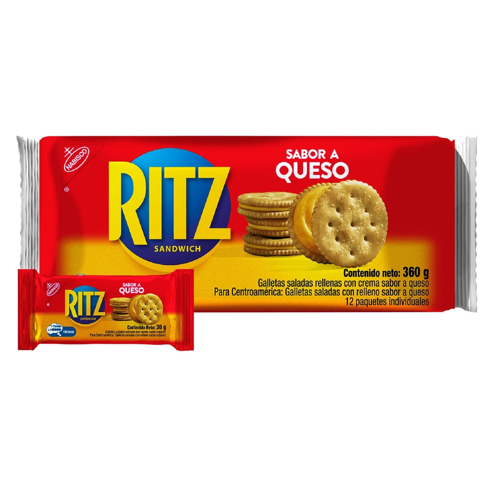 Comprar Galletas saladas Nabisco ritz con sabor a queso - 360 g ...