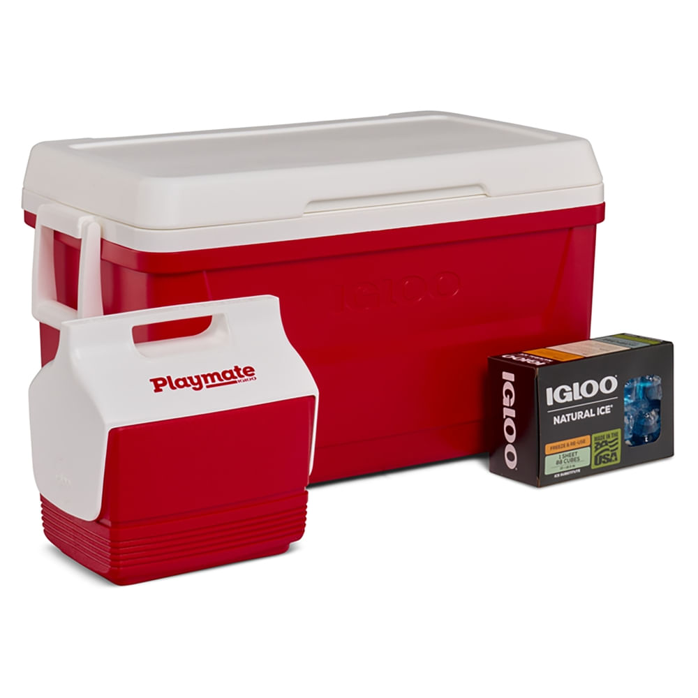 Comprar Hielera Igloo combo laguna rojo capacidad 45 L - 3 Pzas ...