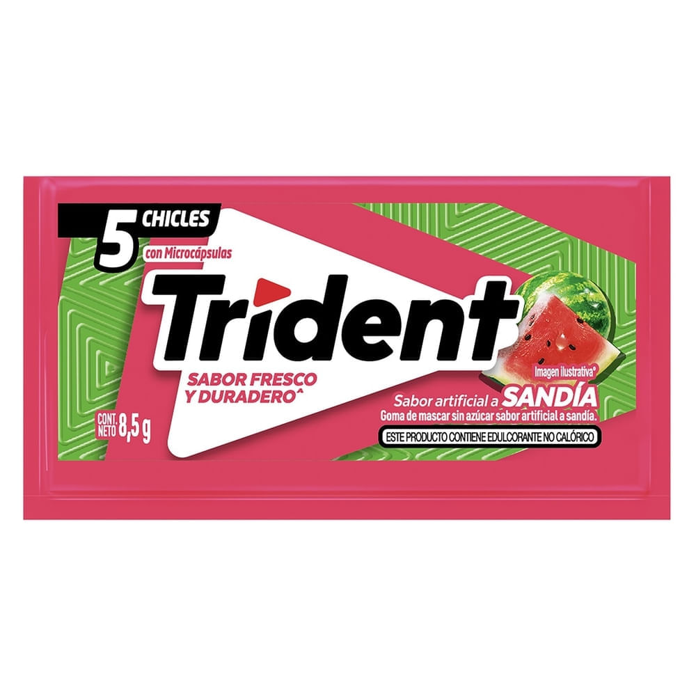 Comprar Chicle Trident Sandia 6 Unidades - 10.2Gr | Walmart Costa Rica ...