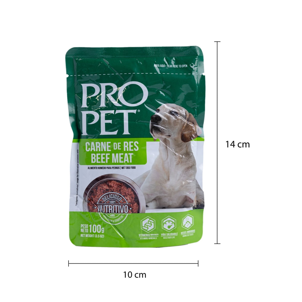 Comprar Alimento para perro Pro Pet, húmedo de Res -100g | Walmart ...