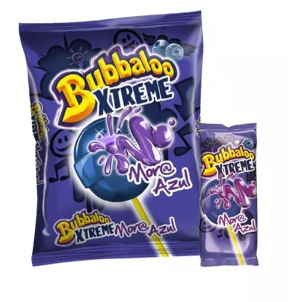 Comprar Paleta Bubbaloo Xtreme Mora Azul 20 Uds - 332g | Walmart Costa ...