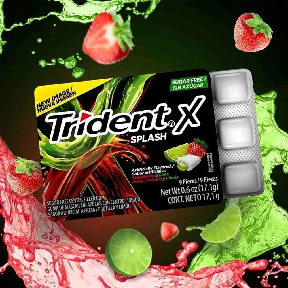 Comprar Chicle Trident Splash Sin Azúcar Sabor Fresa Limón 9 Uds - 17 ... Comprar Chicle Trident Splash Sin Azúcar Sabor Fresa Limón 9 Uds - 17 ...