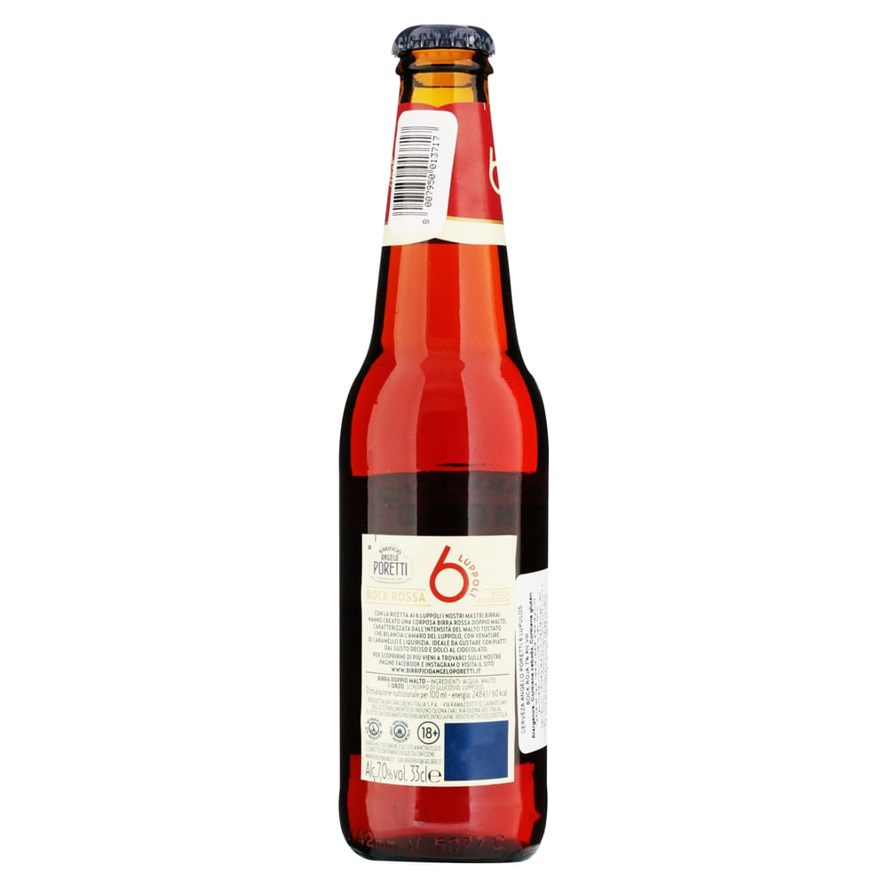 Comprar Cerveza Angelo Poretti, Bock Rossa, 7% Alcohol -330 ml ...