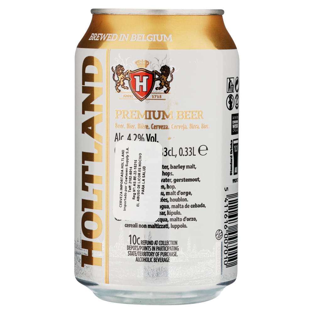 Comprar Cerveza Holtland original de belgica premium lager - 330 ml ...