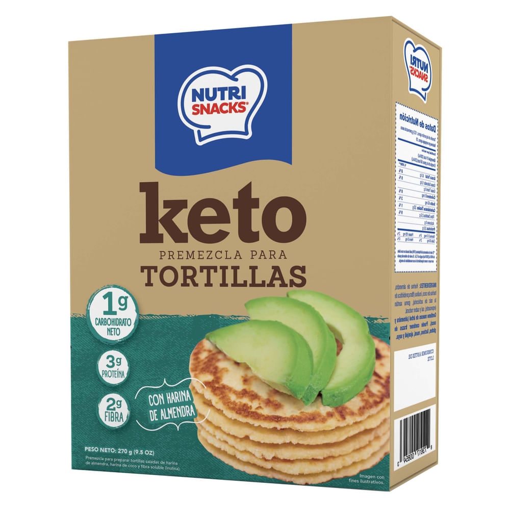 Premezcla Nutrisnacks para tortilla keto - 270 g