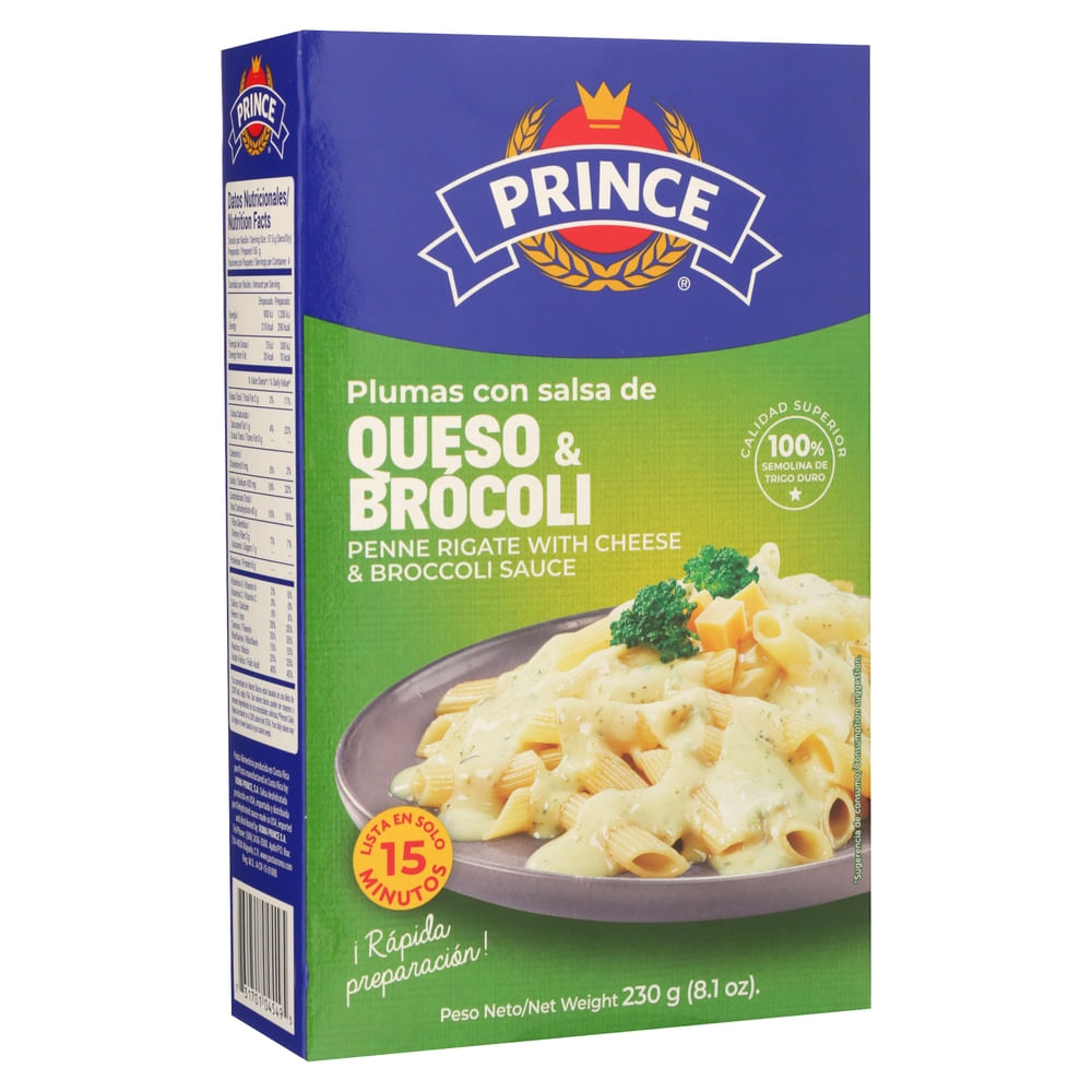 Comprar Pasta plumas Prince con salsa de queso y brócoli - 230 g ...
