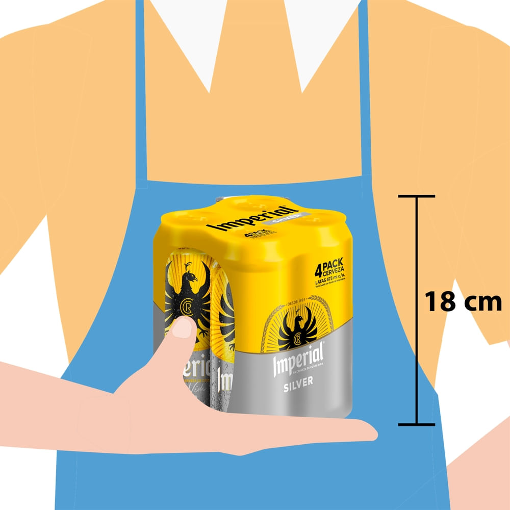 Comprar Cerveza Imperial Silver Lata 4Pack - 473 ml c/u | Walmart Costa ...