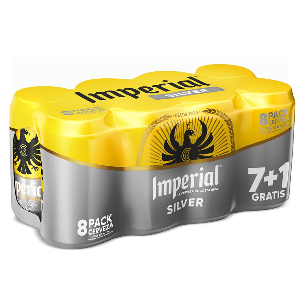 Comprar Cerveza Imperial Silver Lata 7+1 Pack - 350ml | Walmart Costa ...