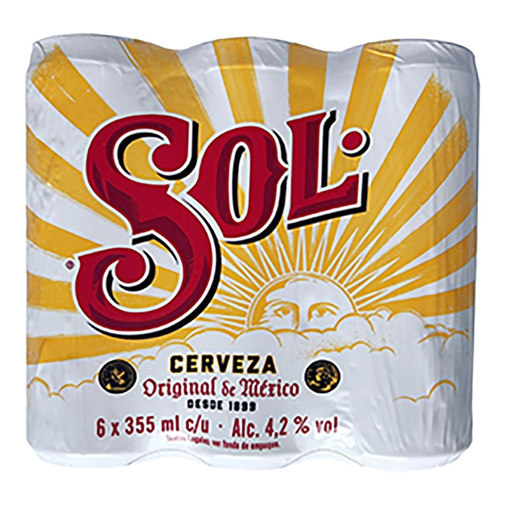 Cerveza Sol lata sleek 6 Pack – 2130 ml - Walmart | Costa Rica