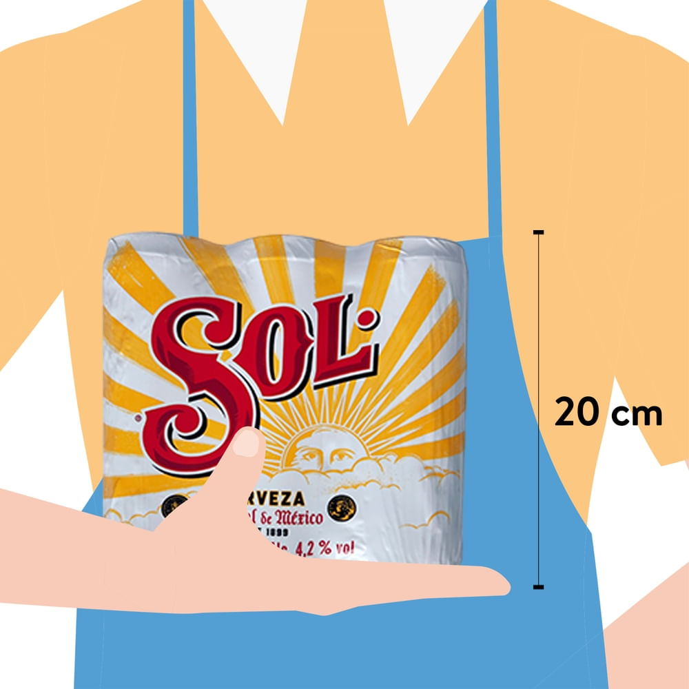 Comprar Cerveza Sol en lata 6 Pack - 2130 ml | Walmart Costa Rica ...