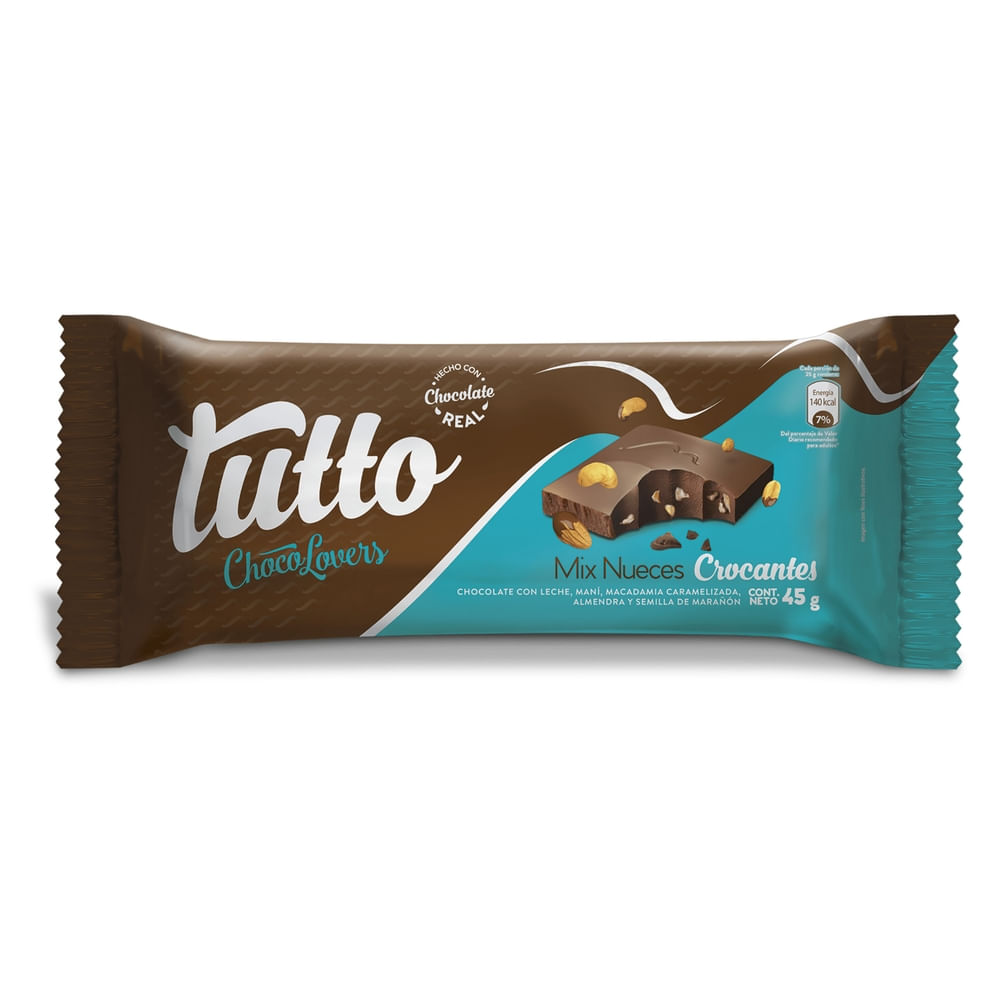 Comprar Chocolate Tutto Chocolovers Mix nueces crocantes - 45 g ...