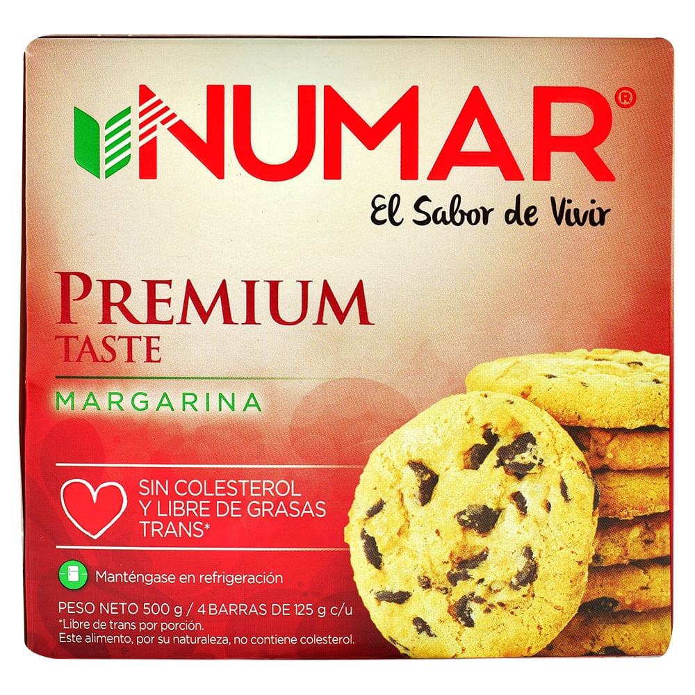 Comprar Margarina Numar sin colesterol en barra 4 Uds - 500 g | Walmart ...