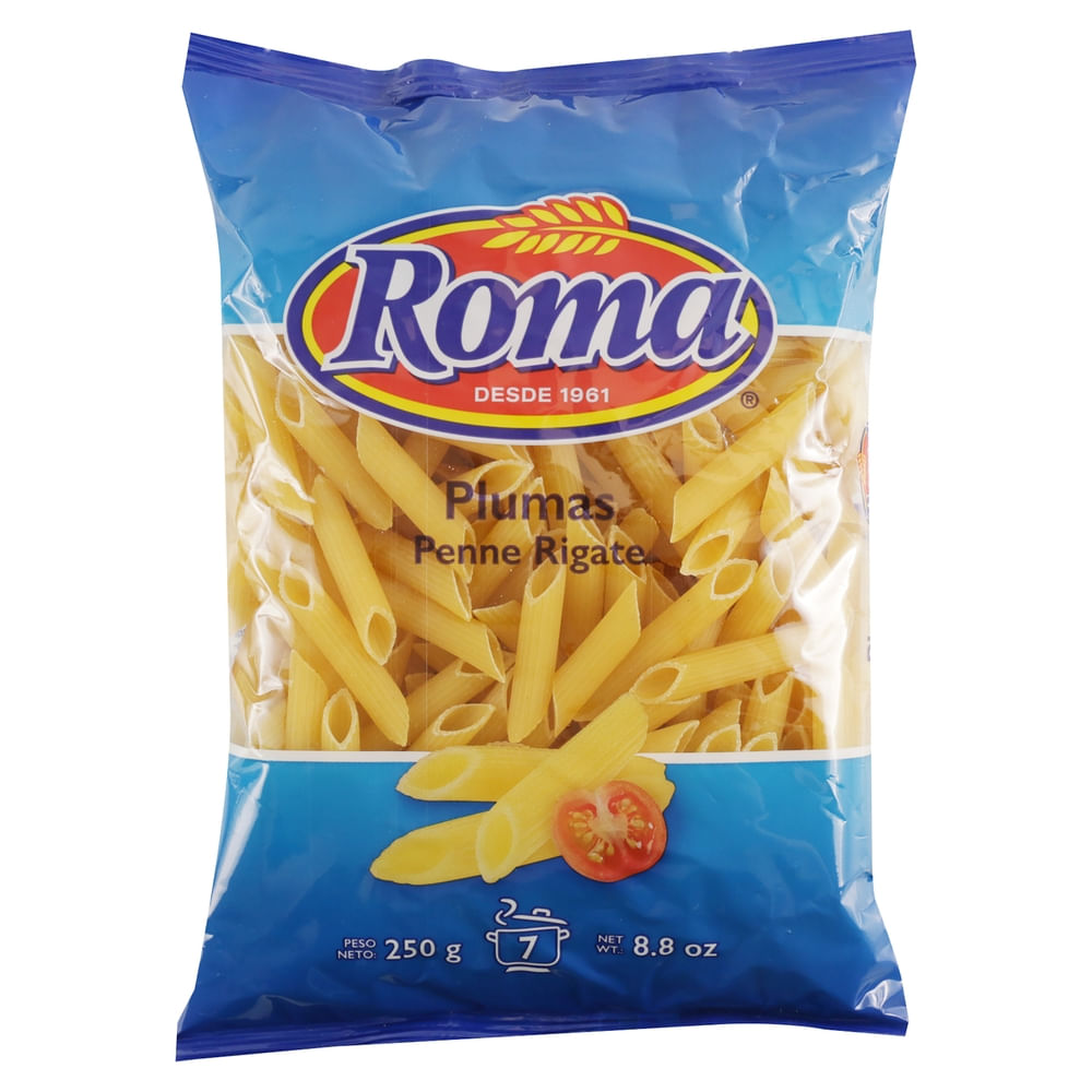 Comprar Pasta Roma plumas enriquecida - 250 g | Walmart Costa Rica ...