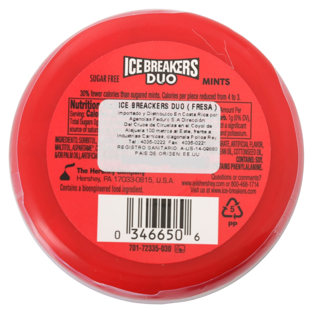 Ice Breakers Duo Mint Strawberry36gr - Walmart | Costa Rica