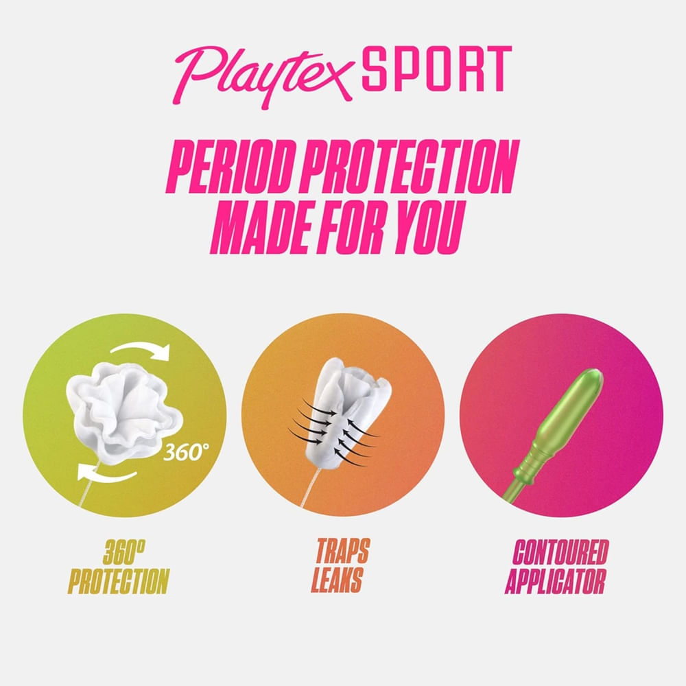 Tampón Playtex Sport Regular - 18 g - Walmart | Costa Rica